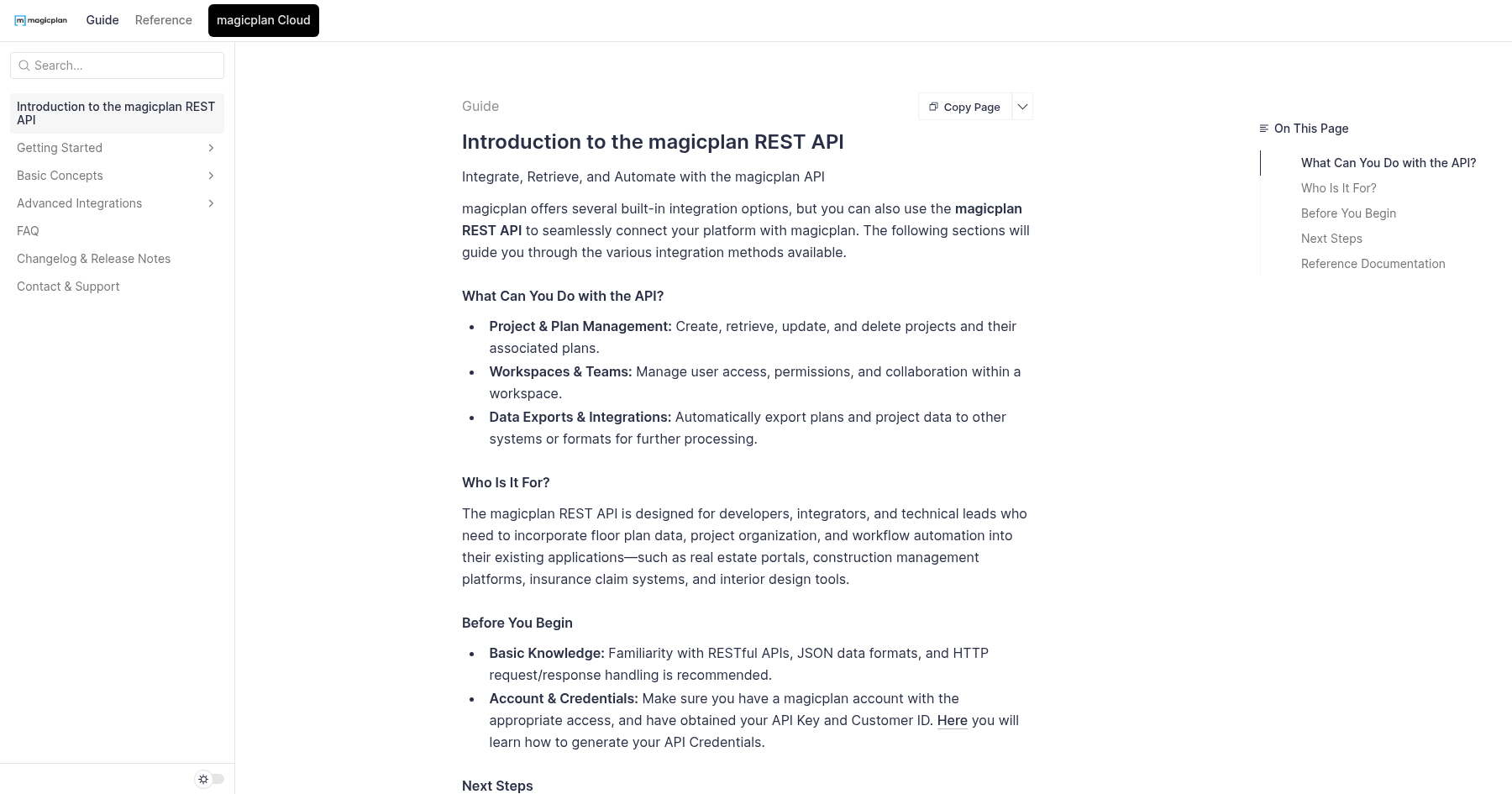 Generating API Credentials