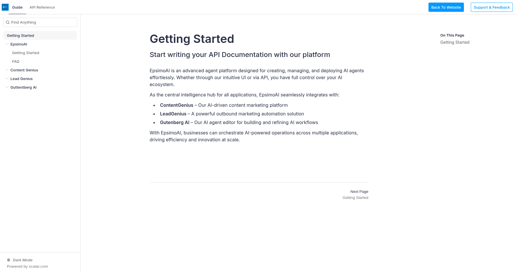Getting Started | Guide
