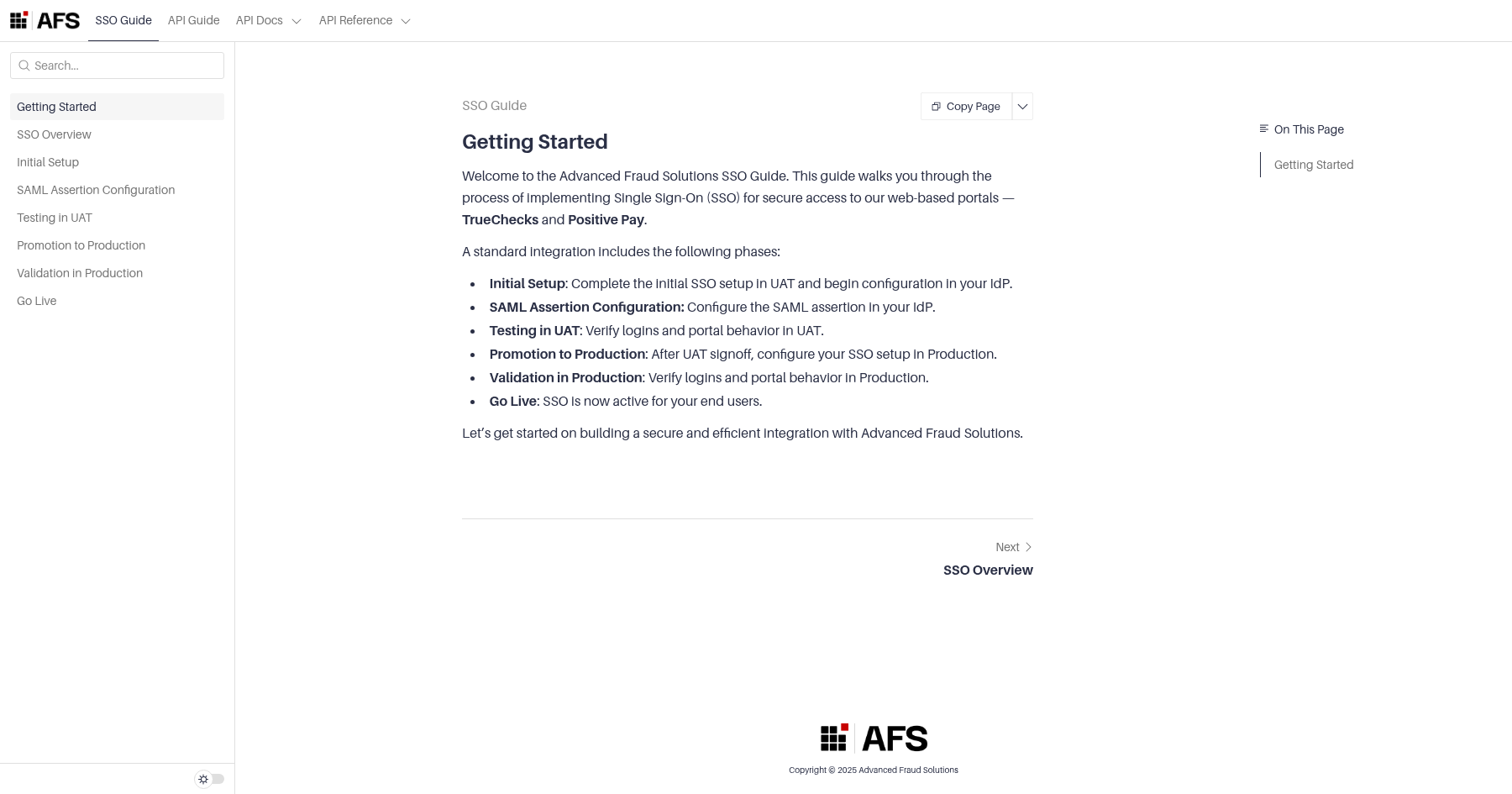 SSO Overview
