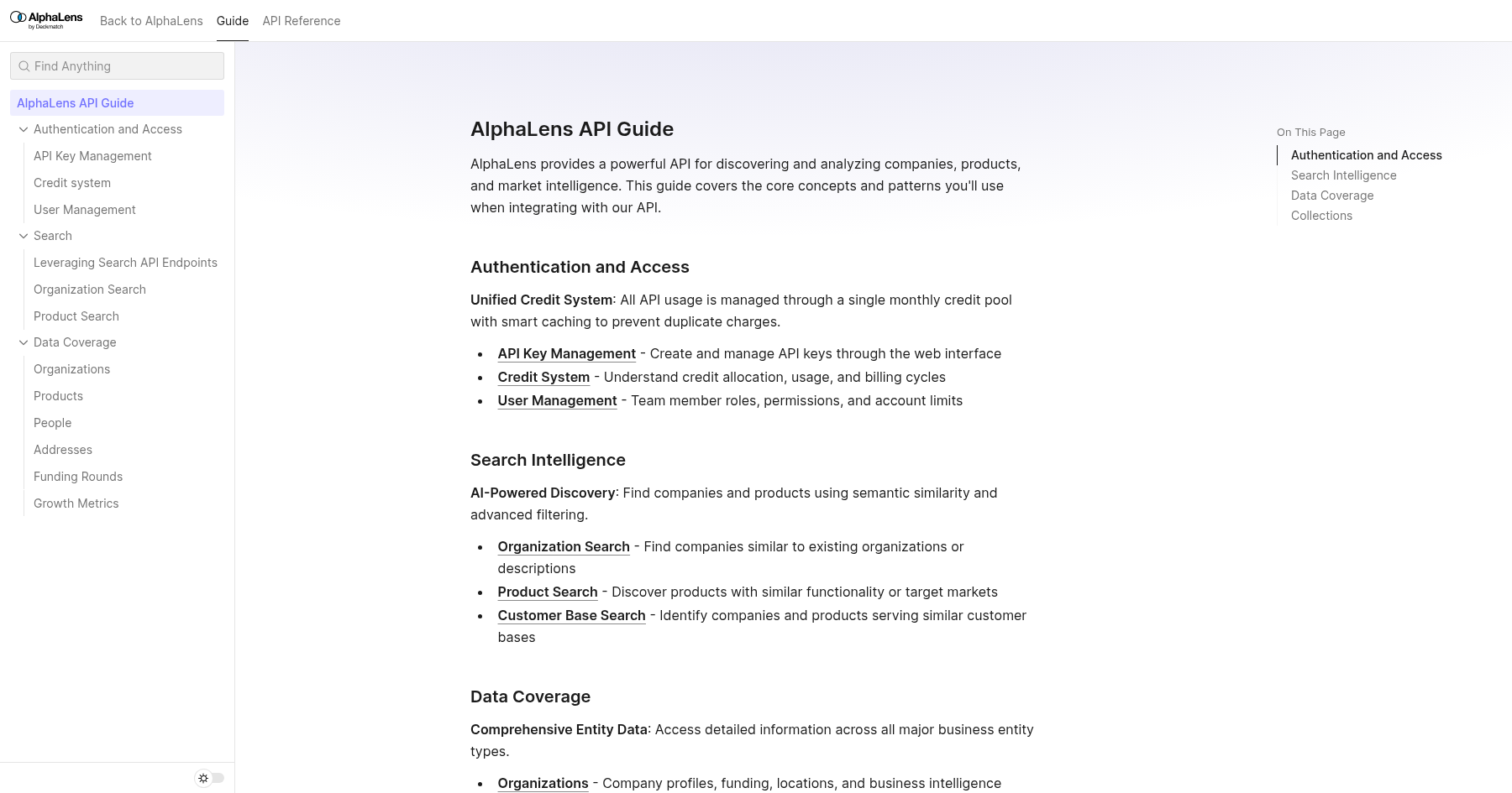AlphaLens API Guide | Guide