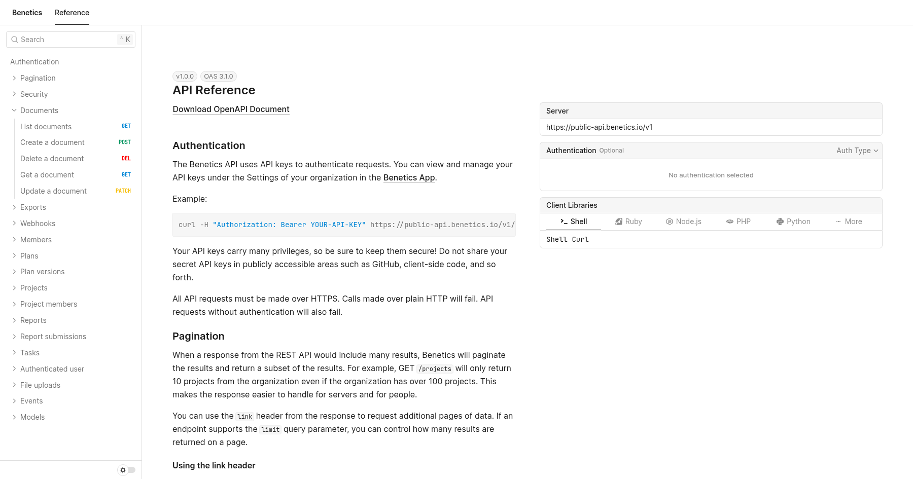 API Reference